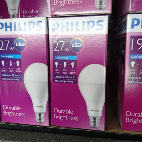 Jual Lampu LED PHILIPS 27 Watt Putih Lampu Bohlam Philip 27W Shopee Indonesia