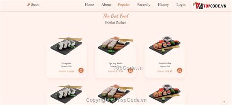 Code Website Bán Hàng Sushihtml Css Js
