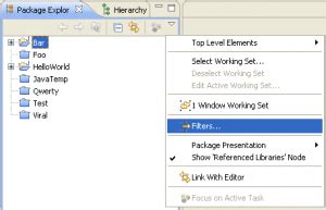 Eclipse Tip Hide Closed Projects In Eclipse Project Explorer View