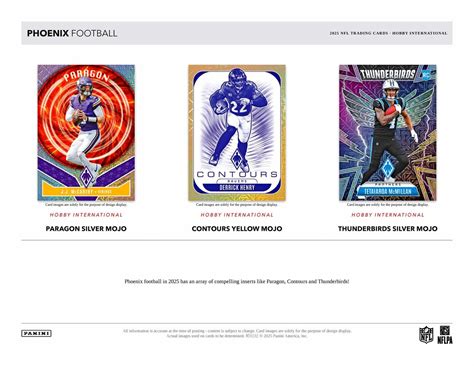 Panini Phoenix Nfl 2025 Hobby International Mega Box Inside The Box