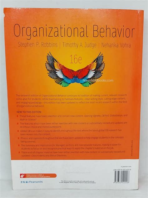 Organizational Behavior 16th Edition S Robbins T Judge N
