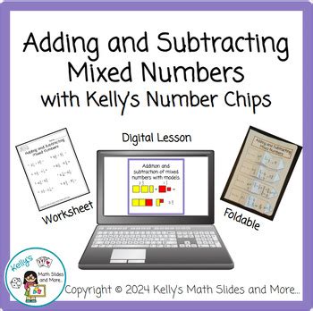 Fractions Lesson Adding And Subtracting Mixed Numbers Digital And Printable