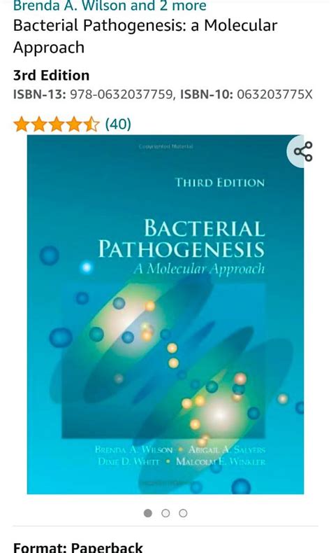 Bacterial Pathogenesis A Molecular Approach 3rd Edition Hobbies