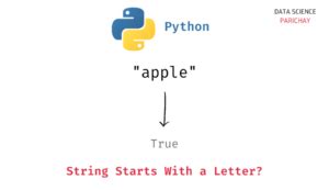 Python Check If String Starts With A Letter Data Science Parichay