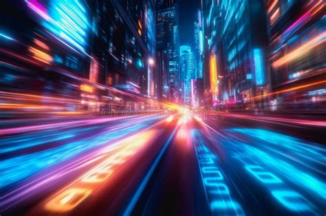 glowing binary code streams in a high tech futuristic digital scene