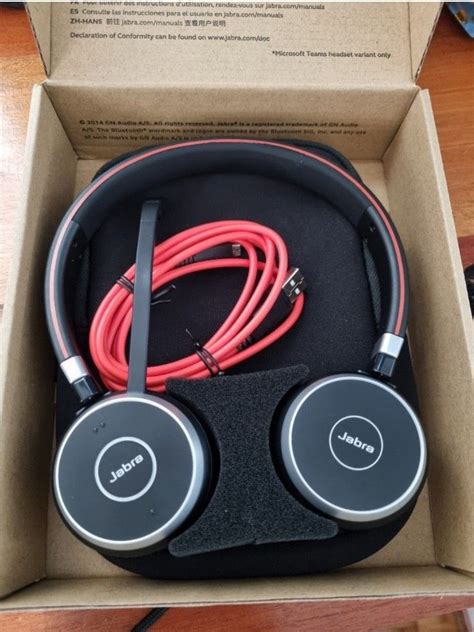 Jabra Evolve MS Sterio Wireless Bluetooth Headset On Carousell