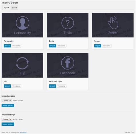 How To Import And Export Settings And Quizzes In Wp Quiz Pro