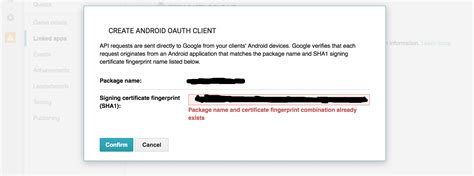 Android Oauth20 Credential Already Exists In Some Project Cant