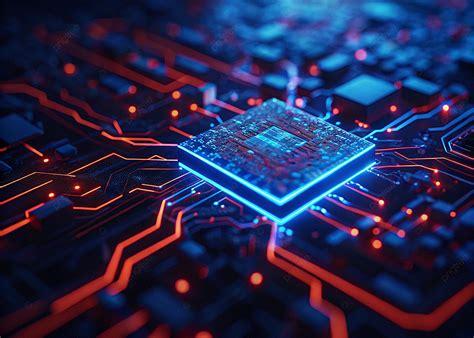 Futuristic Cybersecurity Circuit Board Background Cybersecurity Digital Protection Circuit