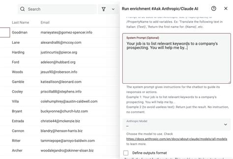 Run Anthropic Claude Ai On Excelcsv Lines In Bulk Datablist