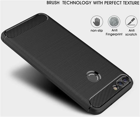 Huawei P Smart Geborsteld Tpu Hoesje Zwart Gsmpunt