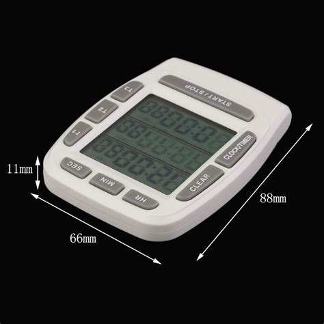 1pc triple timer clock kitchen cooking 3 line alar grandado