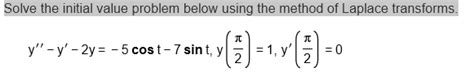 solve the initial value problem below using the