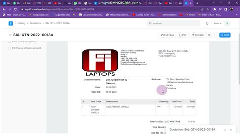 Is There A Way To Send Sales Invoice Direct From Erpnext With Its Logo And Customizations 11