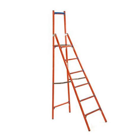 Стремянка стеклопластиковая диэлектрическая с вертикальной опорой СВД 3 0 Е Н 3 7м 9ступ