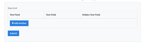 how can i hide a hidden true component in datagrid when initialize