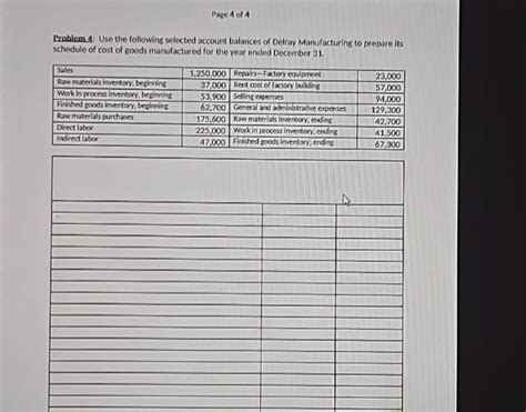 solved page 4 ﻿of 4broblem 4 use the following selected