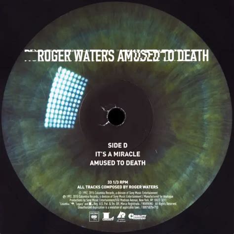 Roger Waters Amused To Death Limited Edition Remastered Reissue
