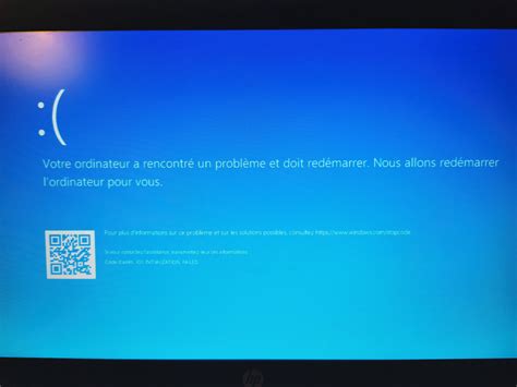 Écran Bleu Code D Arrêt 101 Initialization Failed