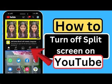 How To Turn Off Split Screen On YouTube How To Turn Off YouTube Split Screen IPhone YouTube