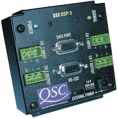 qsc dsp 3 stereo digital signal processor module for dataport reverb