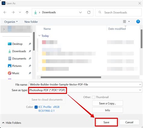 How Do I Save A Photoshop File As A Vector Pdf