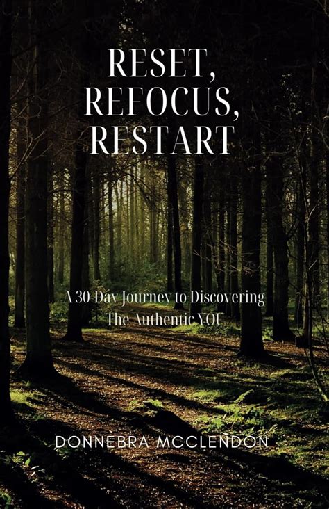 Reset Refocus Restart A 30 Day Journey To Discovering The Authentic You Mcclendon Donnebra