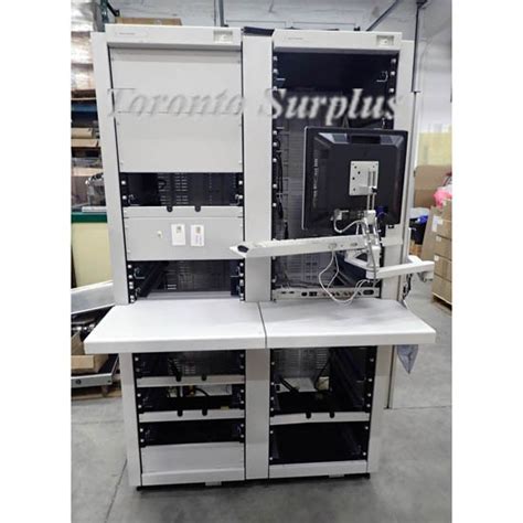 Hp 2m Agilent 2m 6 5 Dual Rack Cabinet With Work Surface And Monitor