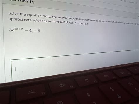 solved solve the equation write the solution set with the