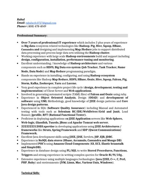 Rahul Hadoop Pdf