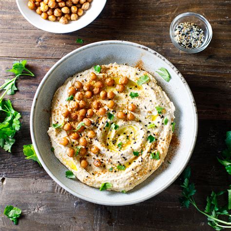 Hummus And Roasted Chickpeas Comfy Belly
