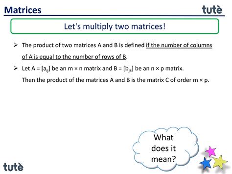 Matrices Multiplication Of Matrices Pptx