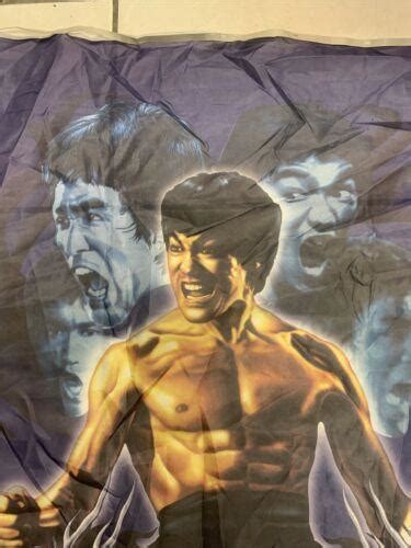 Bruce Lee Poster Flag Banner Wall Tapestry Dragons Roar 38 X 27