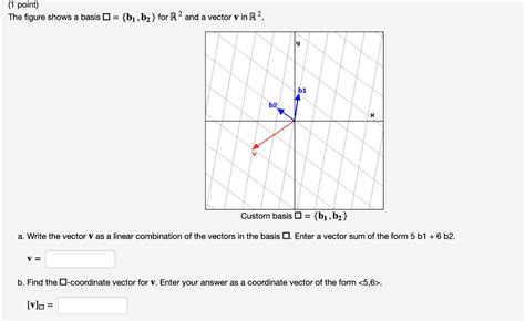 The Figure Shows A Basis B B For R And A Chegg Com