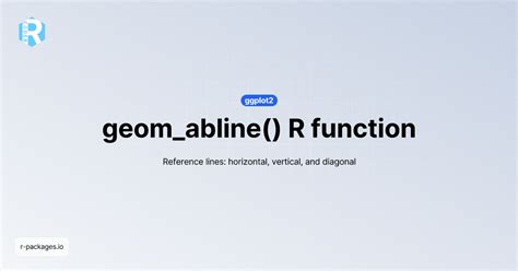 Geomabline R Function From Ggplot2 R Packages