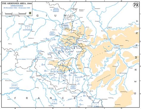 Map Of Wwii Ardennes Dec 1944 Jan 1945