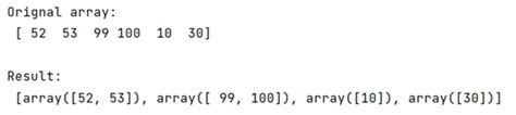 Python How To Find The Groups Of Consecutive Elements In A Numpy Array