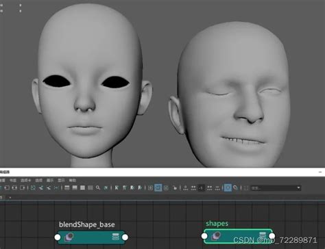 一分钟教程 如何传递blendshape动画？blender Bs传递 Csdn博客
