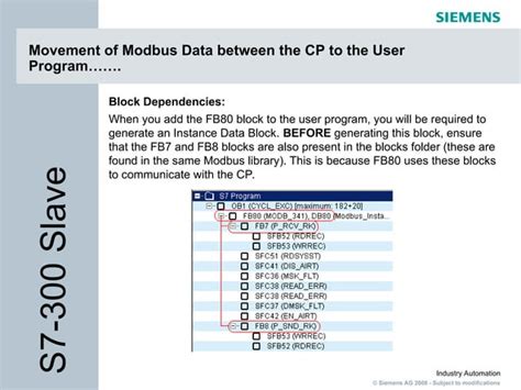 Modbus Slave And Modbus Master In S7 Ppt Operating Systems Computer Software And Applications