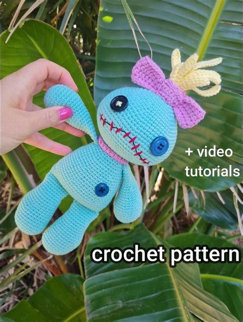 Scrump Pattern Rag Doll Lilo Doll Scrump Crochet Pattern Etsy