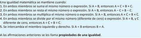 Propiedades De La Igualdad