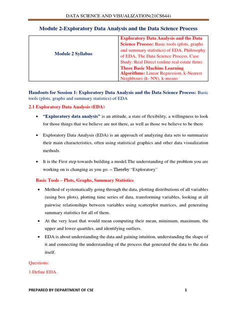 Module 2 Pdf Regression Analysis Linear Regression