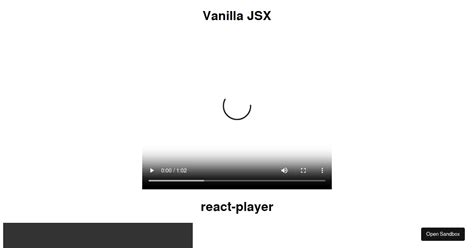 React Video Players Codesandbox