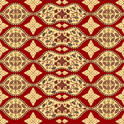 Premium Vector Traditional Batik Design From Indonesia