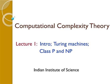 lec1computational complexity theory pptx