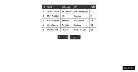 Griddle React Examples CodeSandbox