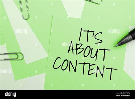 Hand Writing Sign Its About Content Concept Meaning Crucial Website