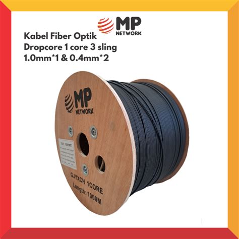 Kabel Fiber Optic Dropcore 1 Core 3 Sling Mp Network Lazada Indonesia