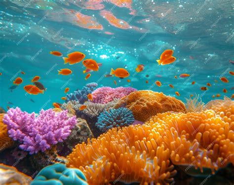 Coral Reefs On The Ocean Floor Full Of The Beauty Moments Of Undersea