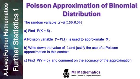 Poisson Approximation Of Binomial Distribution Mr